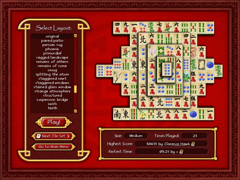 Mahjong World - Screen shots